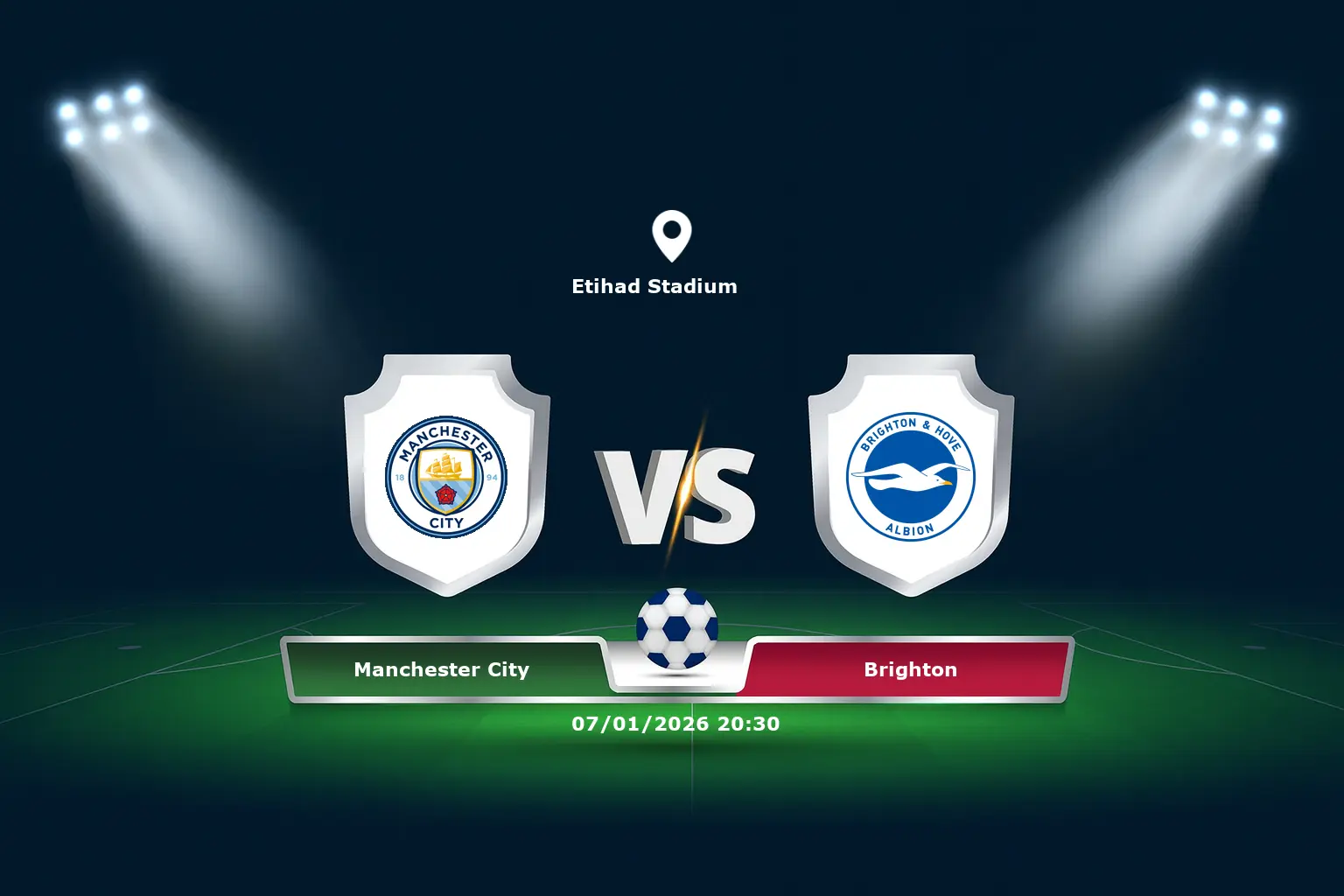 Manchester City vs Brighton Tipp, Quoten und Prognose 07.01.2026